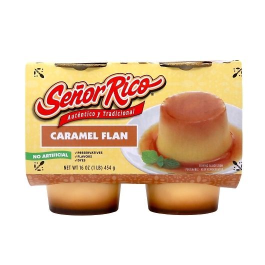 Senor Rico Caramel Flan 16 Ounce 6 Per Case