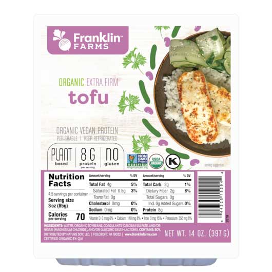 Franklin Farms Organic Extra Firm Tofu Case | FoodServiceDirect