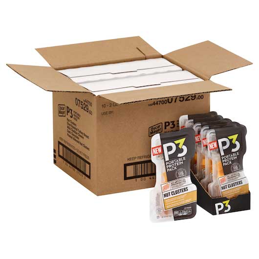 P3 Turkey Breast Mild Cheddar Chocolate Peanut Nut Cluster, 2 Ounce ...