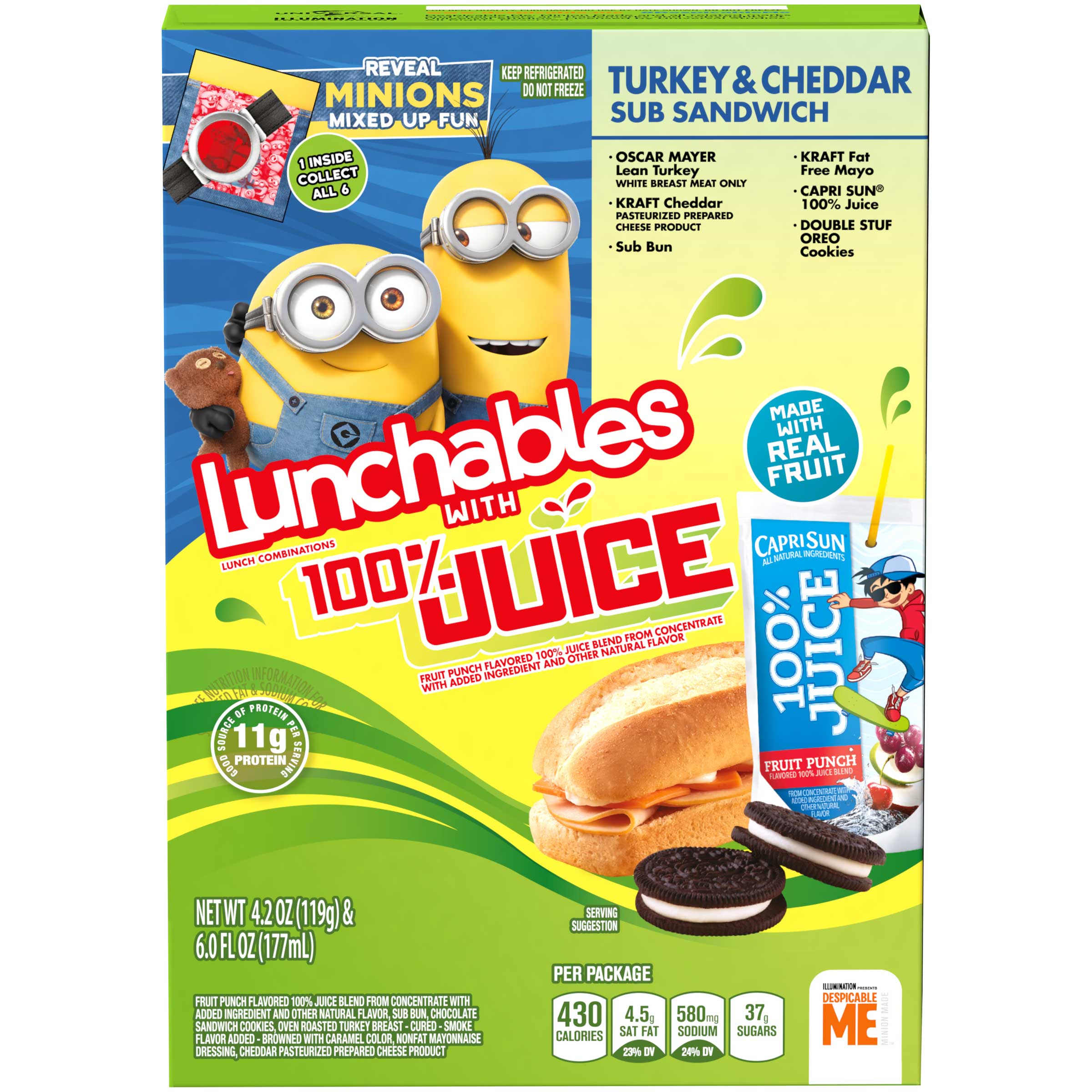 Lunchable Turkey and Cheddar Sub with Juice Case | FoodServiceDirect