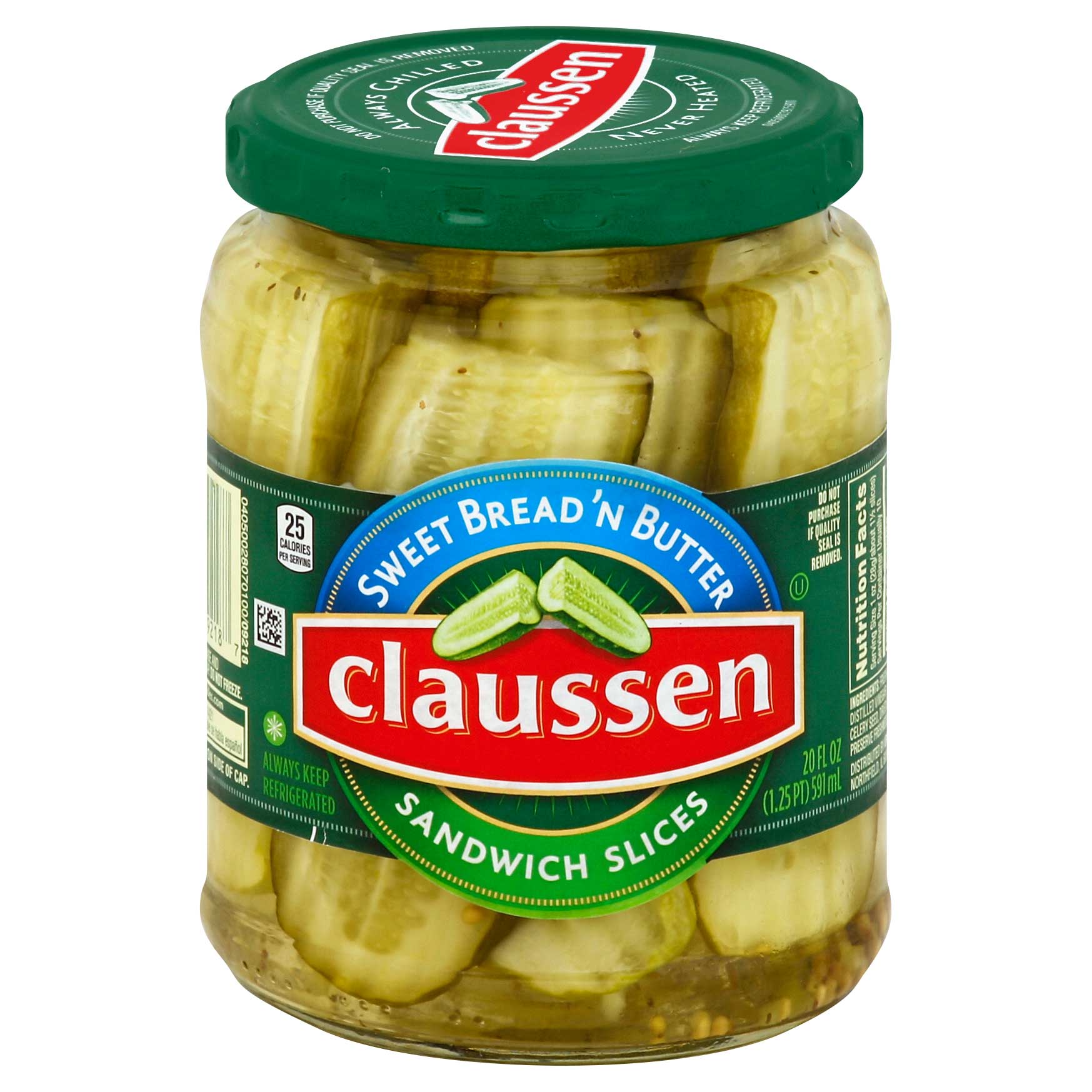 Claussen Bread N Butter Sandwich Slices Case | FoodServiceDirect
