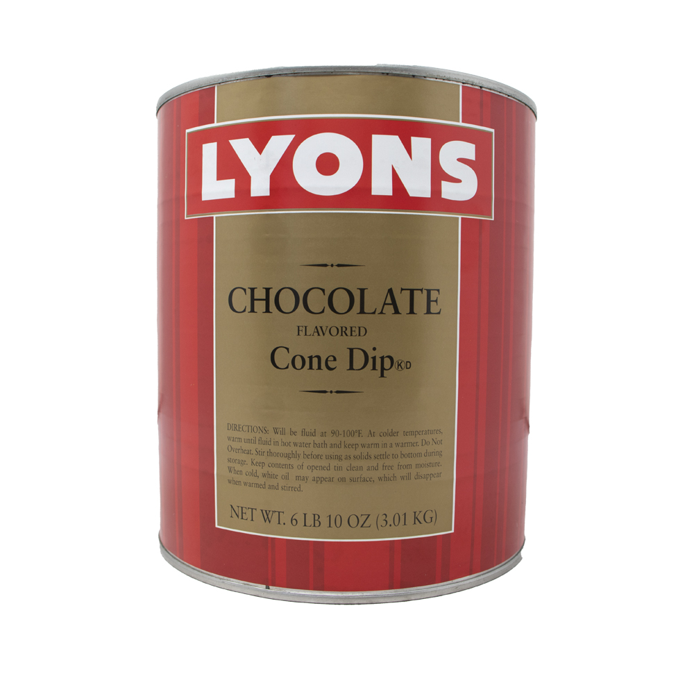 Lyons Chocolate Flavored Cone Dip, Number 10 Can -- 6 per case