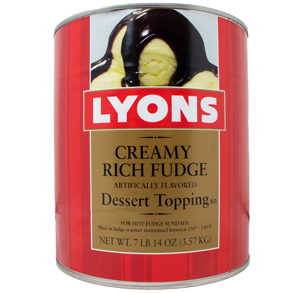 Lyons Creamy Rich Artificially Flavored Fudge Topping, Number 10 Can ...