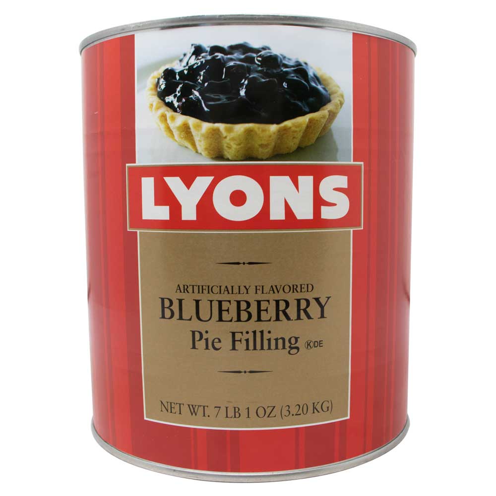 Lyons Blueberry Pie Filling, Number 10 Can -- 6 per case
