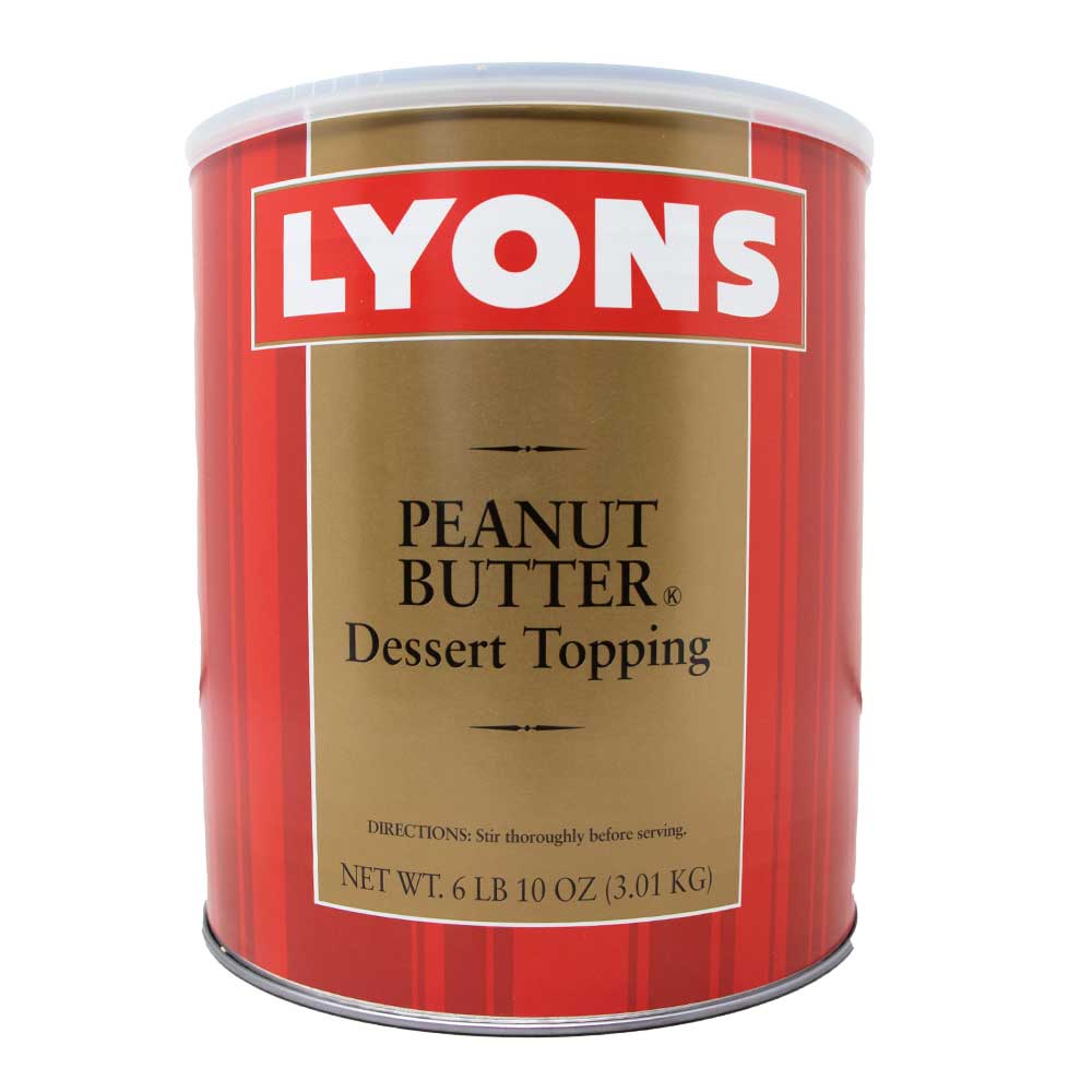 Lyons Peanut Butter Sundae Topping, Number 10 Can -- 3 per case