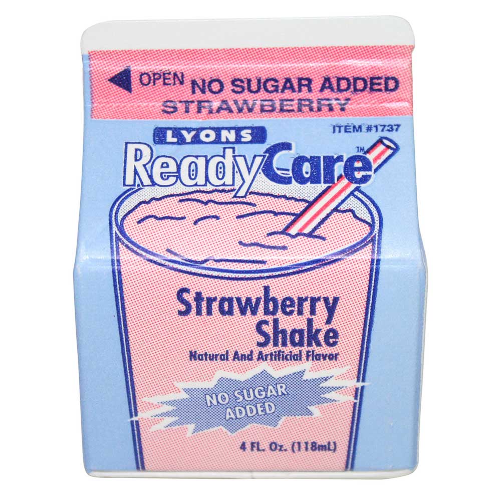 Lyons ReadyCare No Sugar Added Strawberry Shake, 4 Ounce -- 50 per case