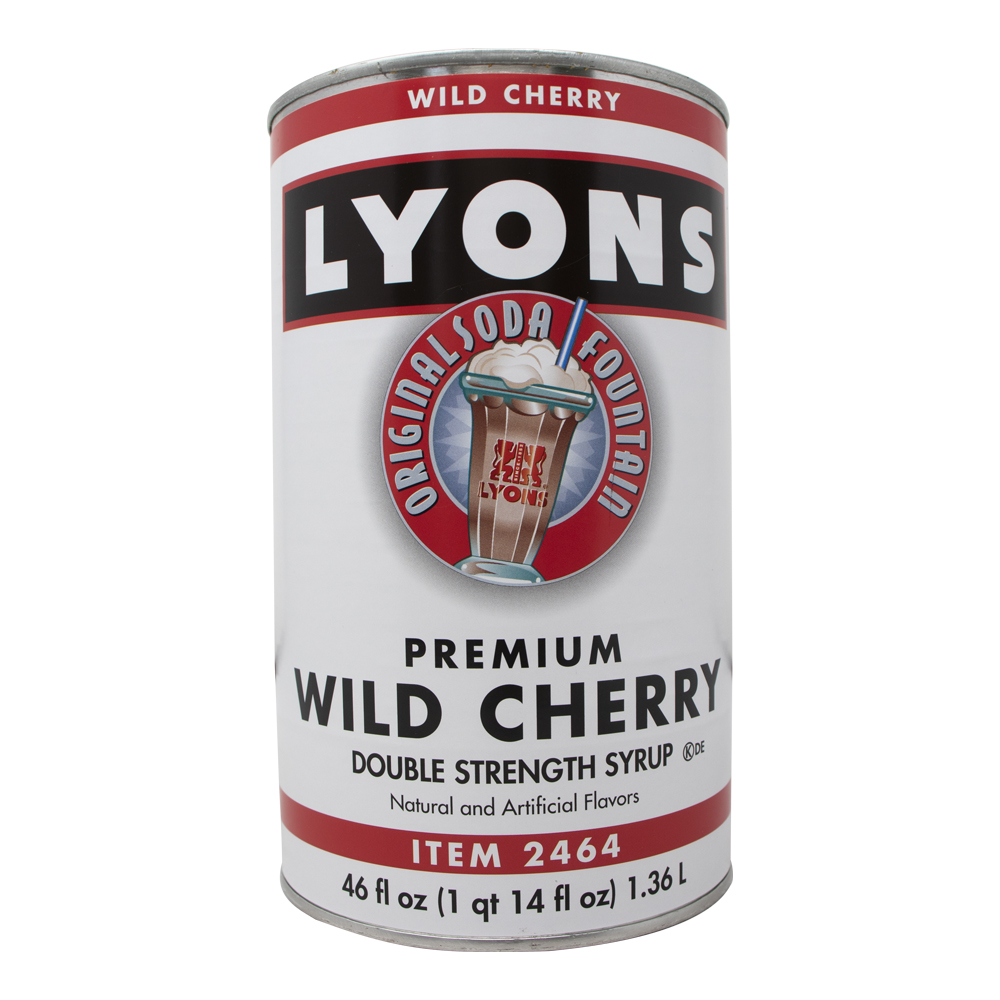 Lyons Premium Wild Cherry Double Strength Shake Syrup, Number 5 Can ...