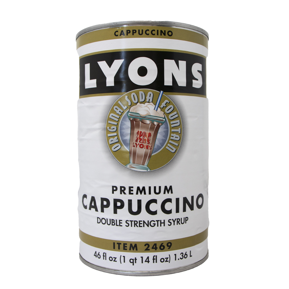 Lyons Premium Cappuccino Double Strength Shake Syrup, Number 5 Can -- 6 ...