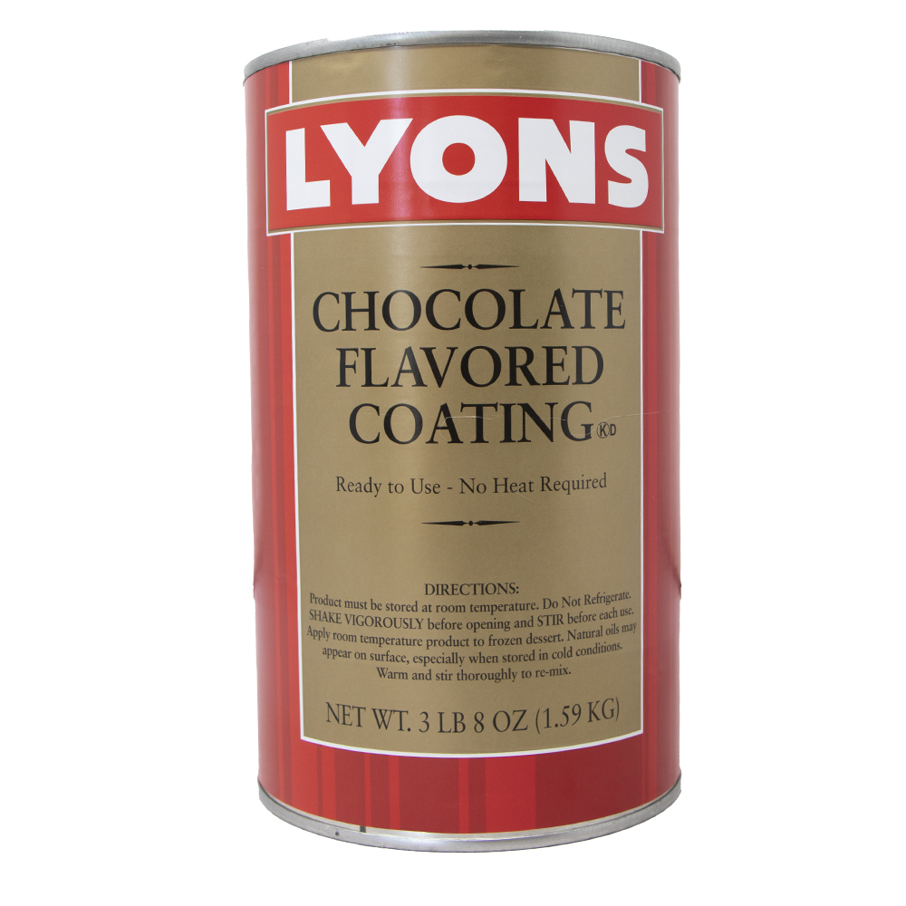 Lyons Chocolate Flavored Coating, Number 5 Can -- 6 per case