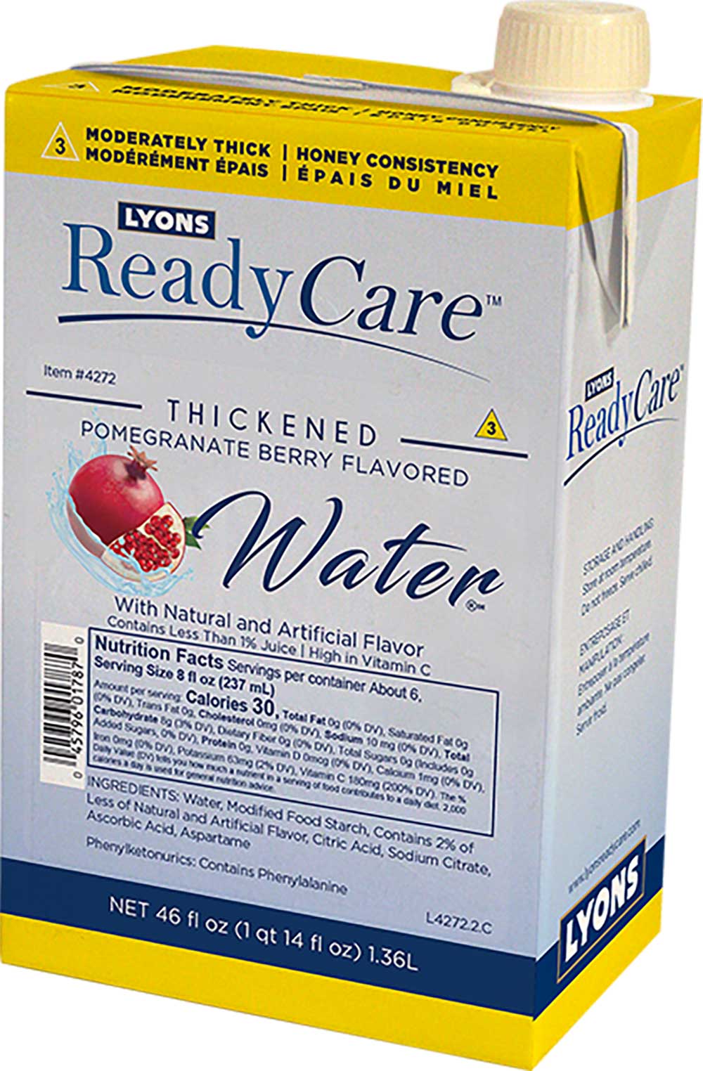 Lyons ReadyCare Level 3 Honey Thickened Pomegranate Berry Flavored ...