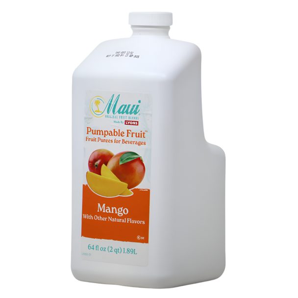 Lyons Maui Mango Pumpable Fruit Puree, 64 Fluid Ounce -- 4 per case
