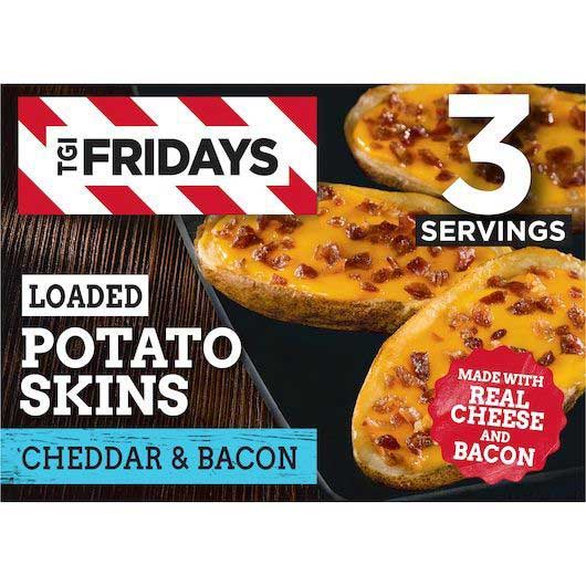 Tgi Fridays Cheddar And Bacon Potato Skins Foodservicedirect