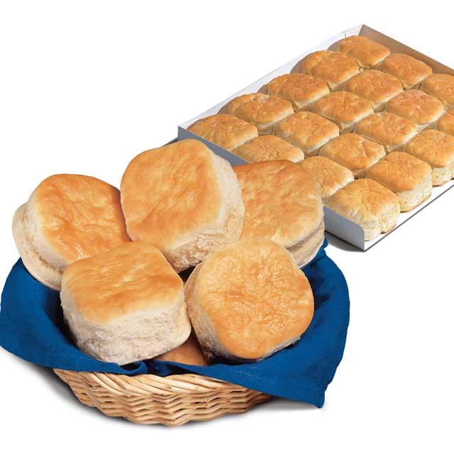 Bridgford Grain Waiver Buttermilk Biscuits -- 100 per case.