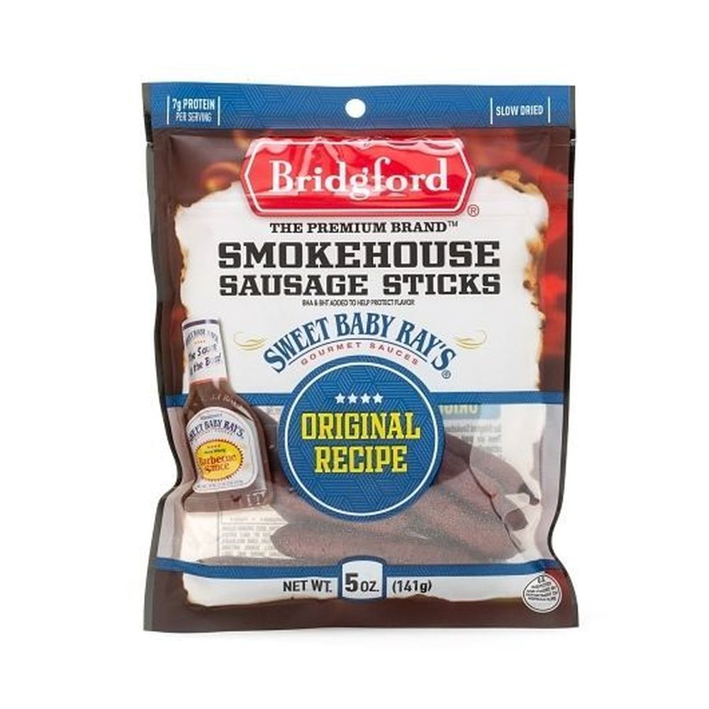 Bridgford 5 Ounce Original Recipe Smokehouse Sausage Sticks, 24 count