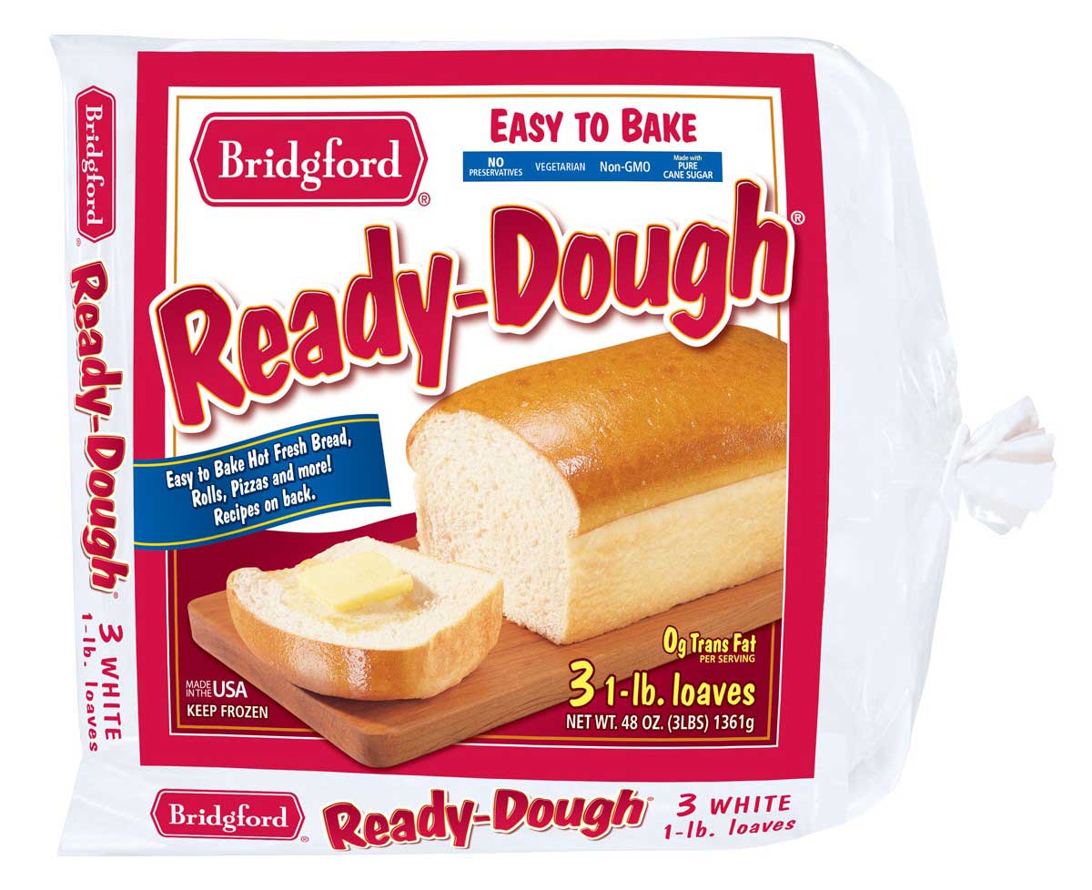 Bridgford Ready-Dough Tray Pack White Bread Dough, 16 Ounce Loaf, 3 Per ...