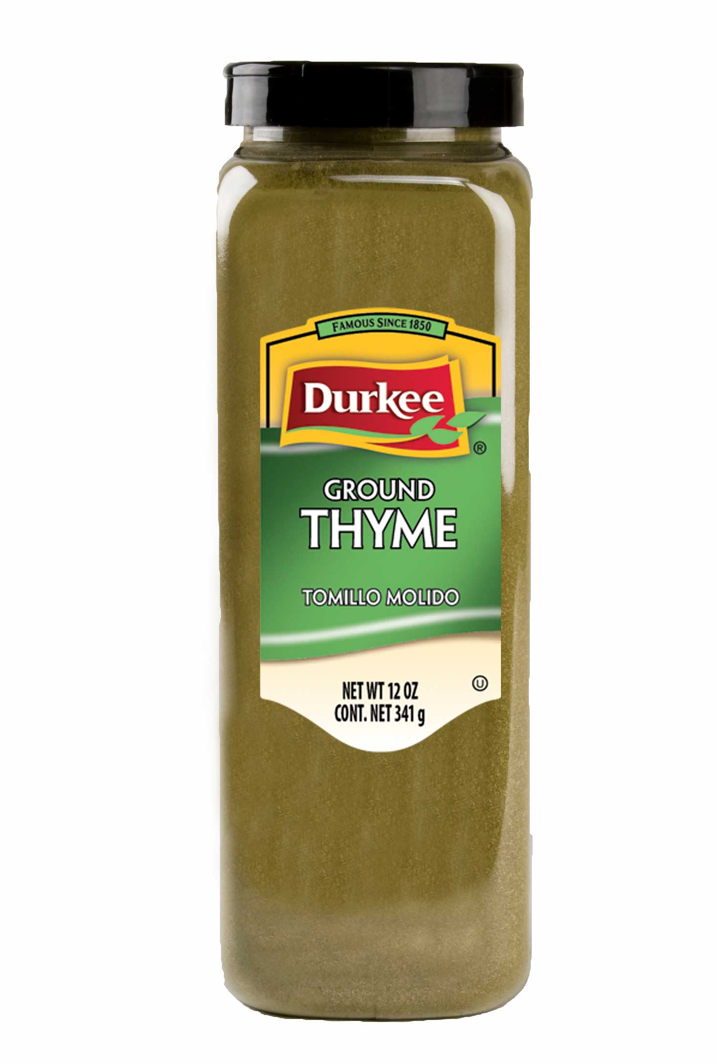 Durkee Ground Thyme - 12 oz. container, 6 per case