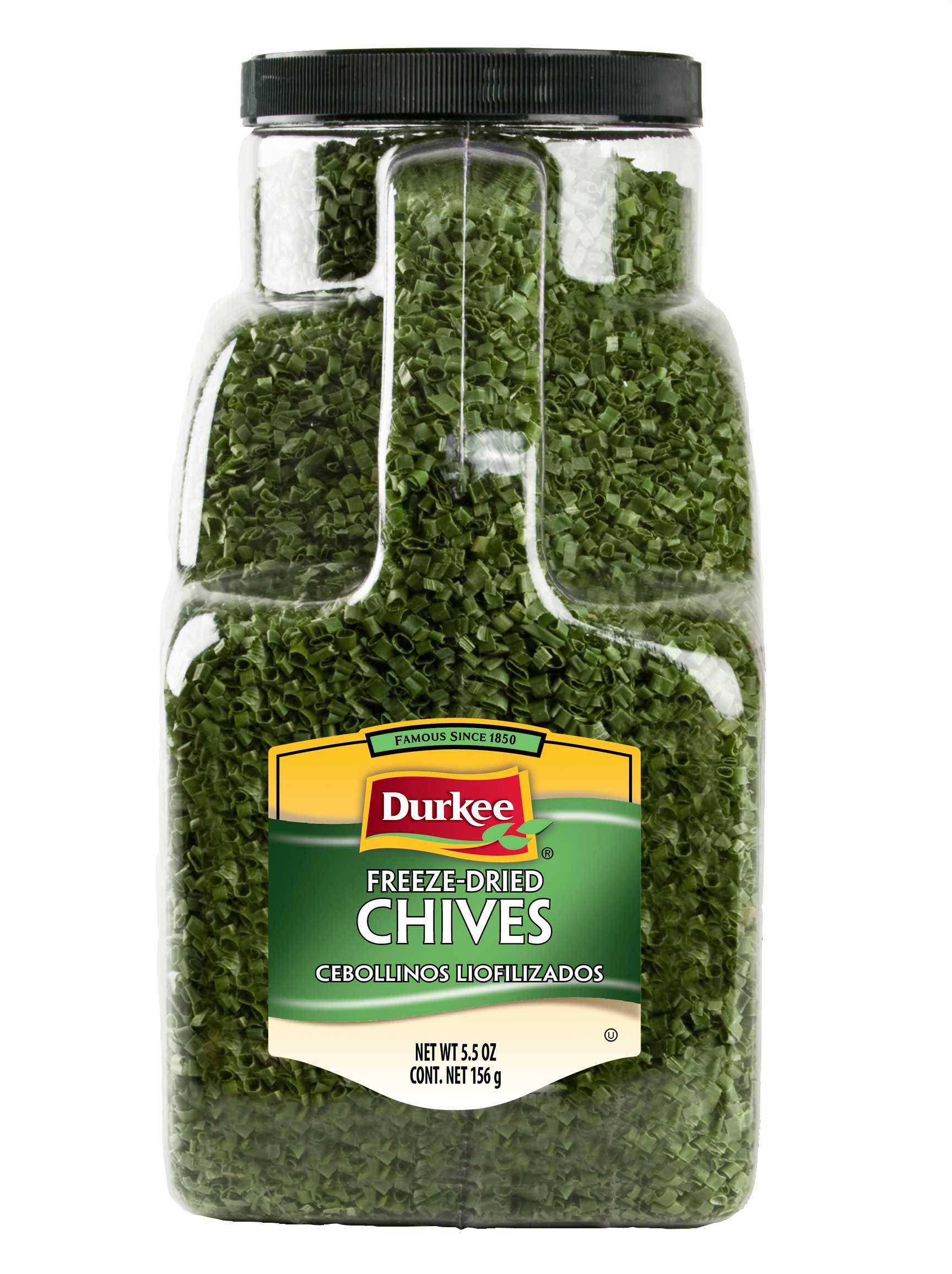 Durkee Freeze Dried Chives - 5.5 oz. container, 1 per case