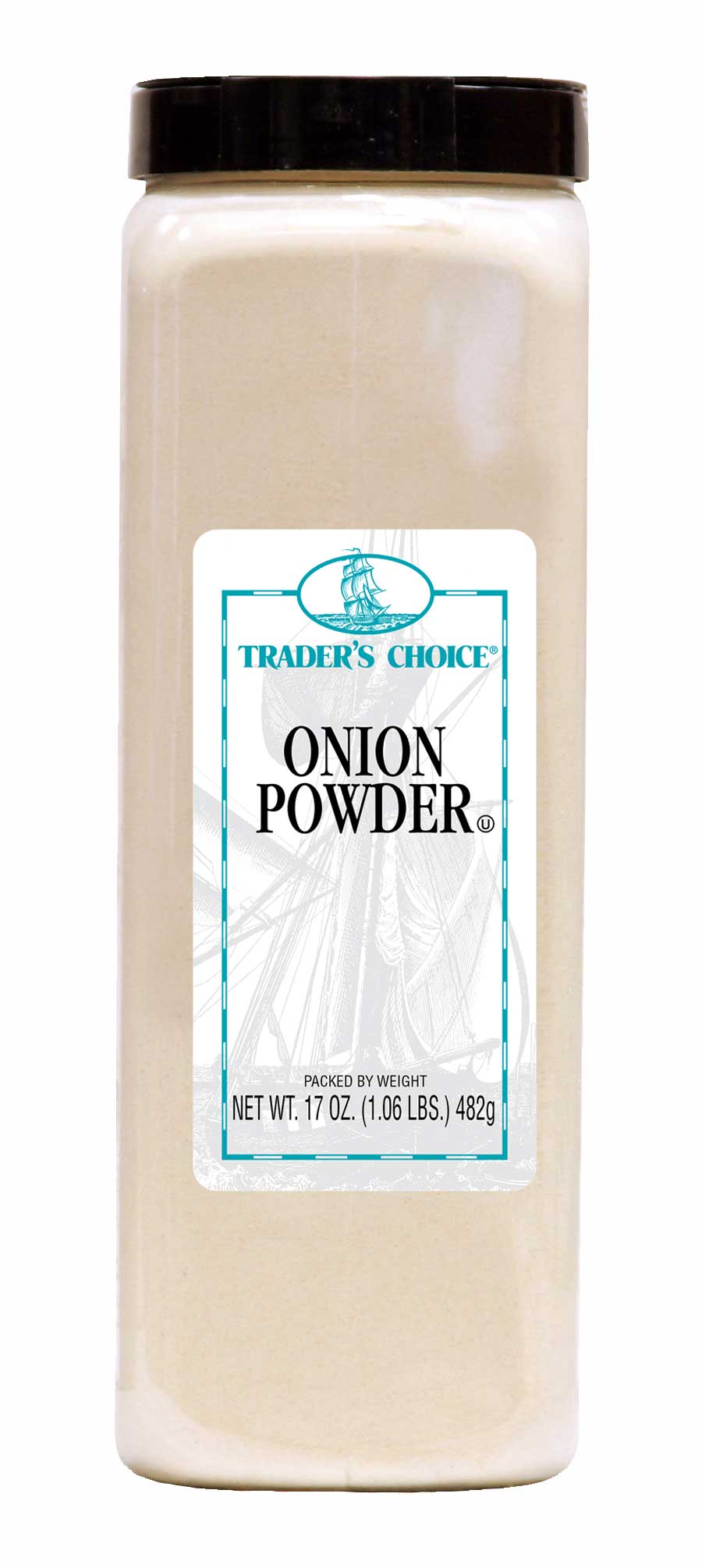 Traders Choice Onion Powder - 17 oz. container, 6 per case