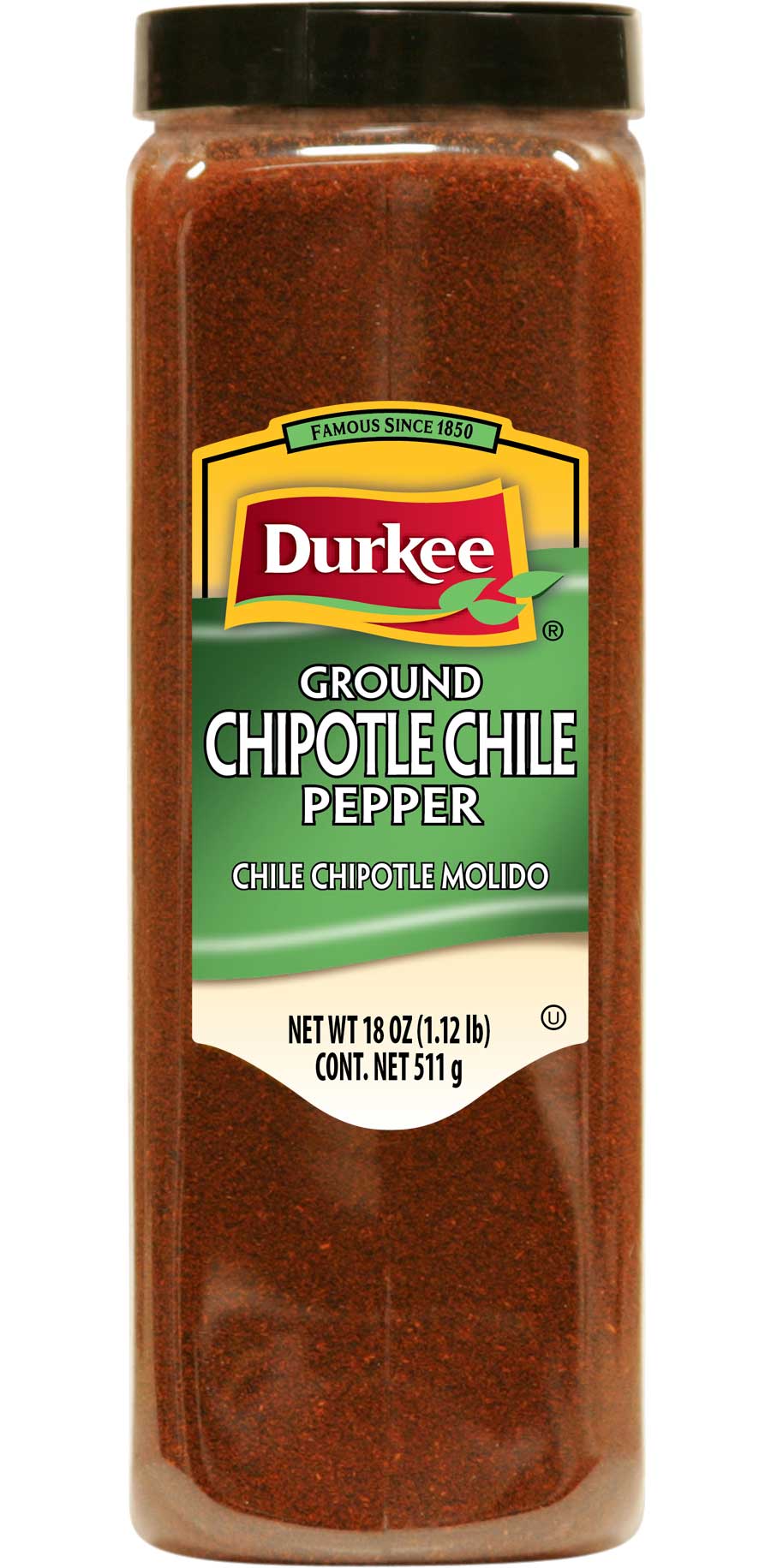 Durkee Ground Chipotle Chile Pepper - 18 oz. container, 6 per case