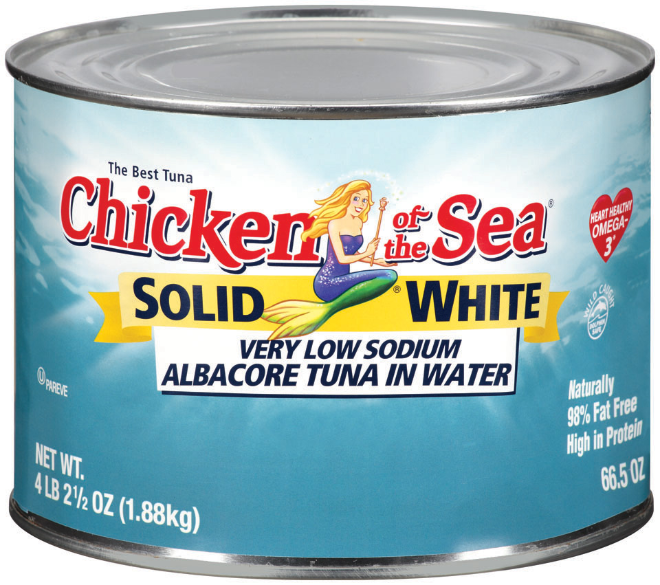 Chicken of the Sea Tuna Chunk White Very Low Sodium Tuna, 66.5 Ounce ...