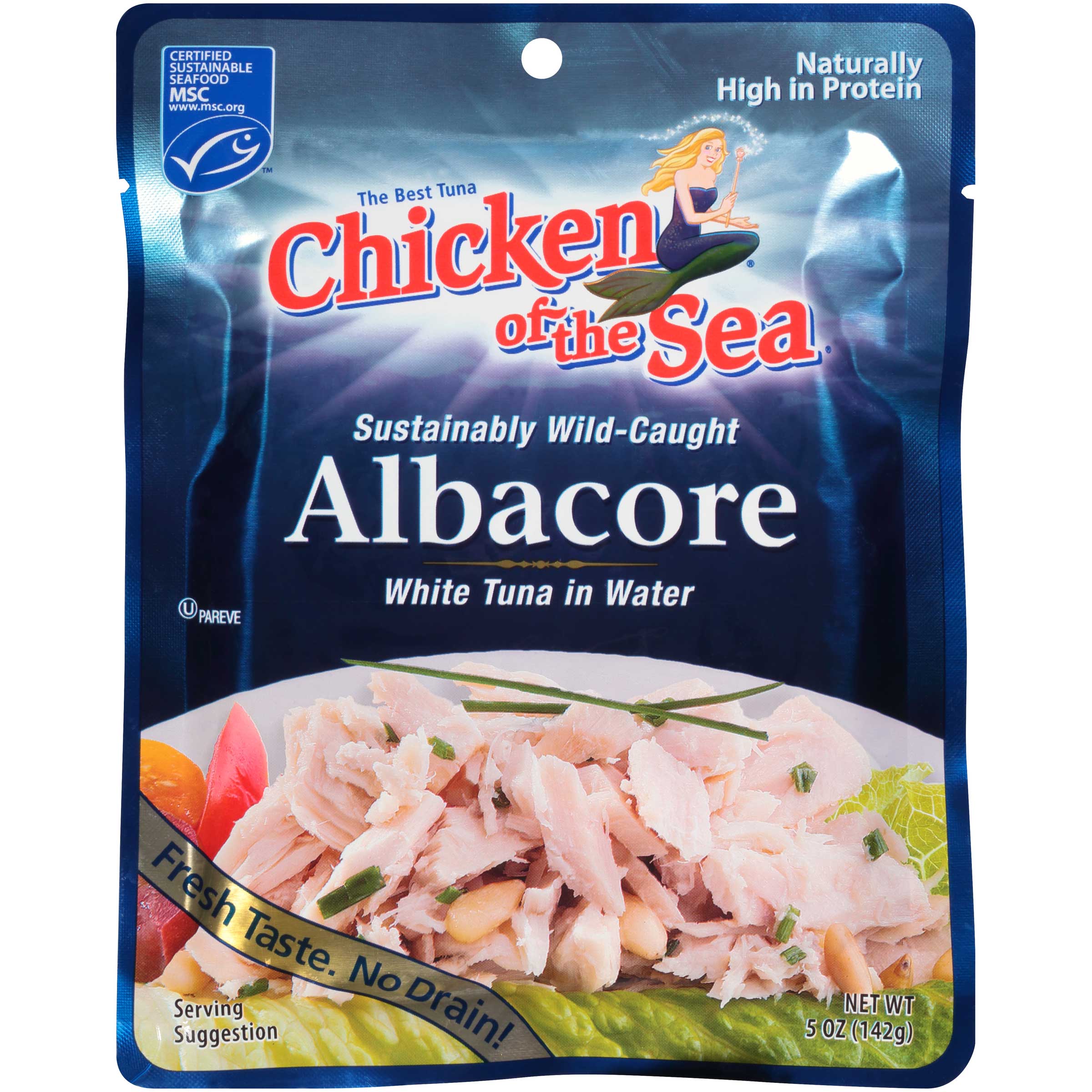 Chicken of the Sea Premium White Albacore Tuna in Water, 5 Ounce -- 12 ...
