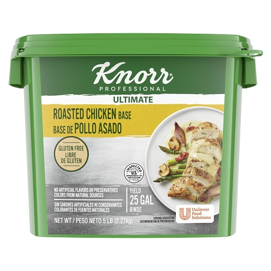 Single Knorr Professional Ultimate Roasted Chicken Stock Base, 5 Pound