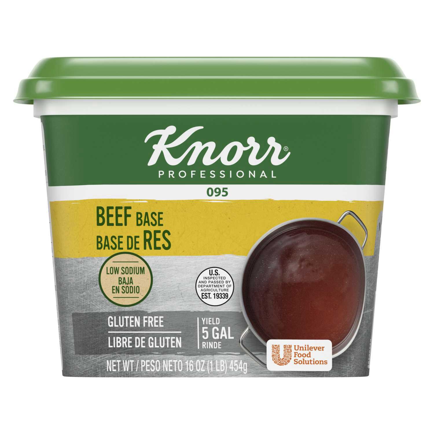 Knorr Professional 095 Low Sodium Beef Stock Base, 1 pound -- 12 per case