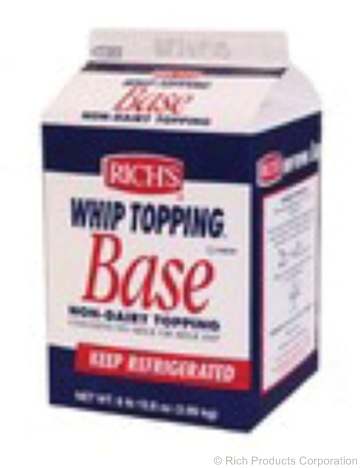 Rich Products Corporation Non Dairy Whip Topping Base, 8.8 Pound -- 4 ...