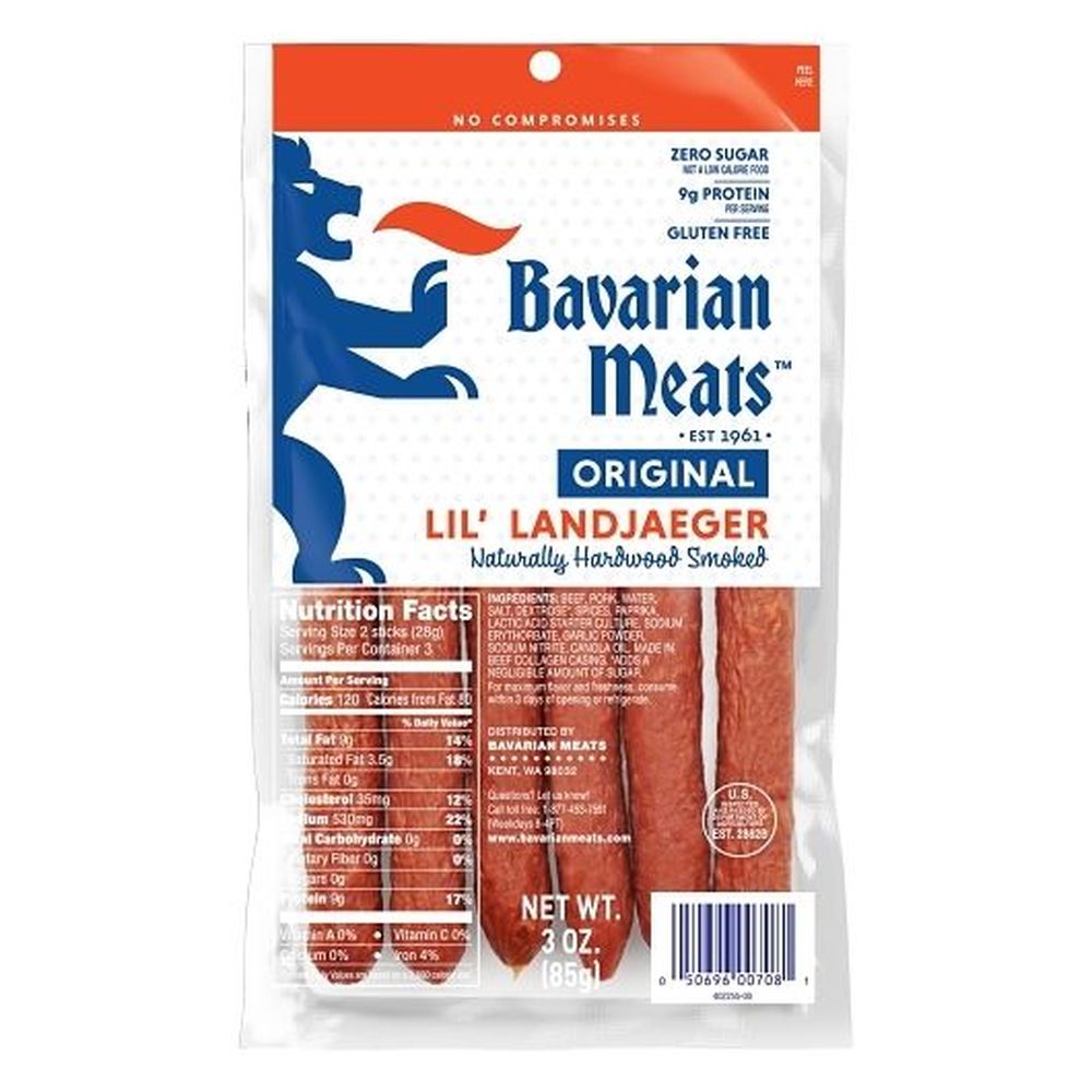 Bavarian Meats Original Lil Landjaeger - Display, 3 Ounce -- 36 per case