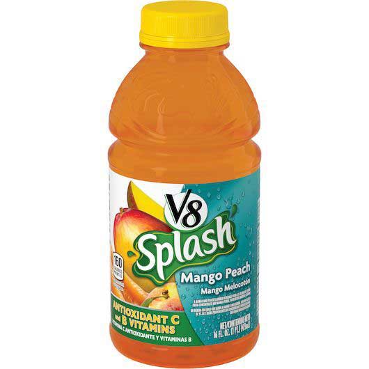 V8 Mango Peach, 16 Fluid Ounce -- 12 per case