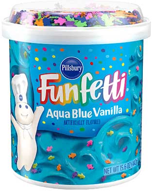 Pillsbury Funfetti Aqua Blue Vanilla Frosting Case | FoodServiceDirect