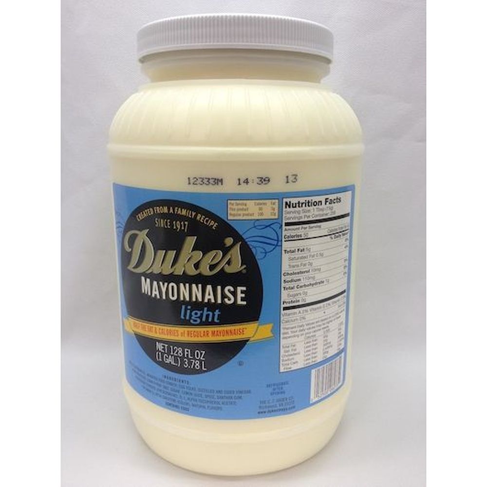 Dukes Light Mayonnaise, 1 Gallon -- 4 per case