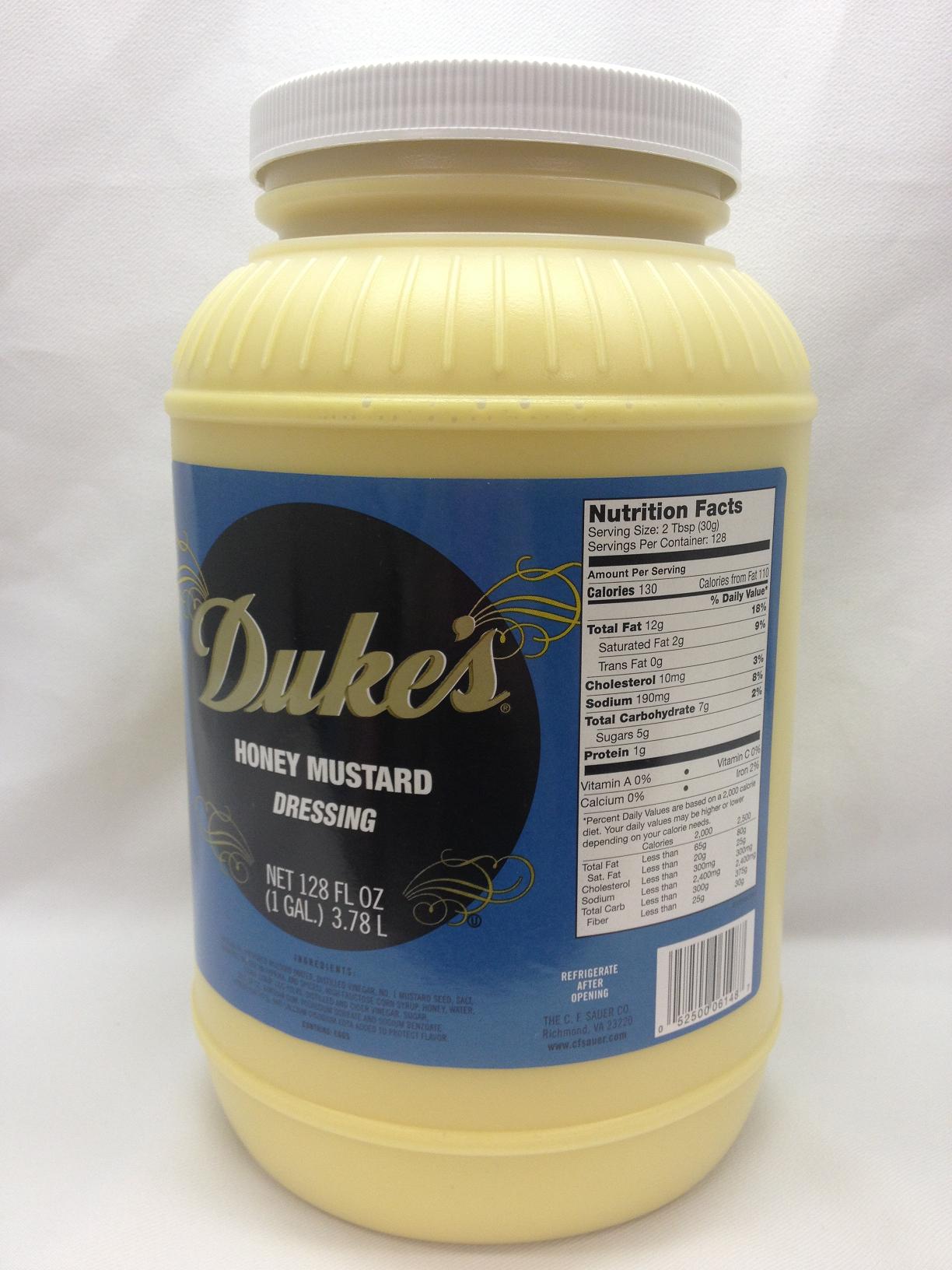 Dukes Honey Mustard Dressing, 1 Gallon -- 4 per case.