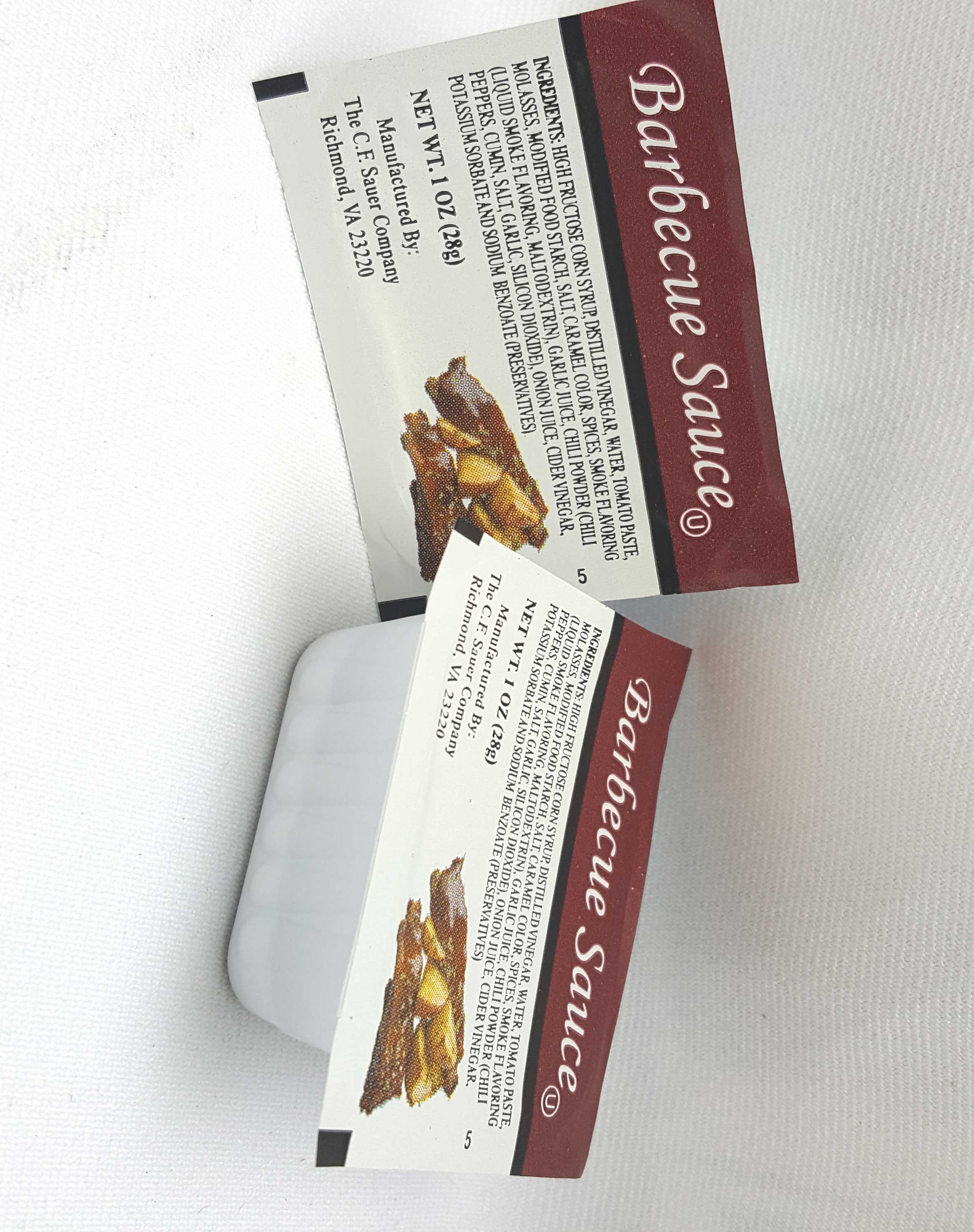 C.F. Sauer Foods Barbecue Sauce, 1 Ounce Cup -- 100 per case.