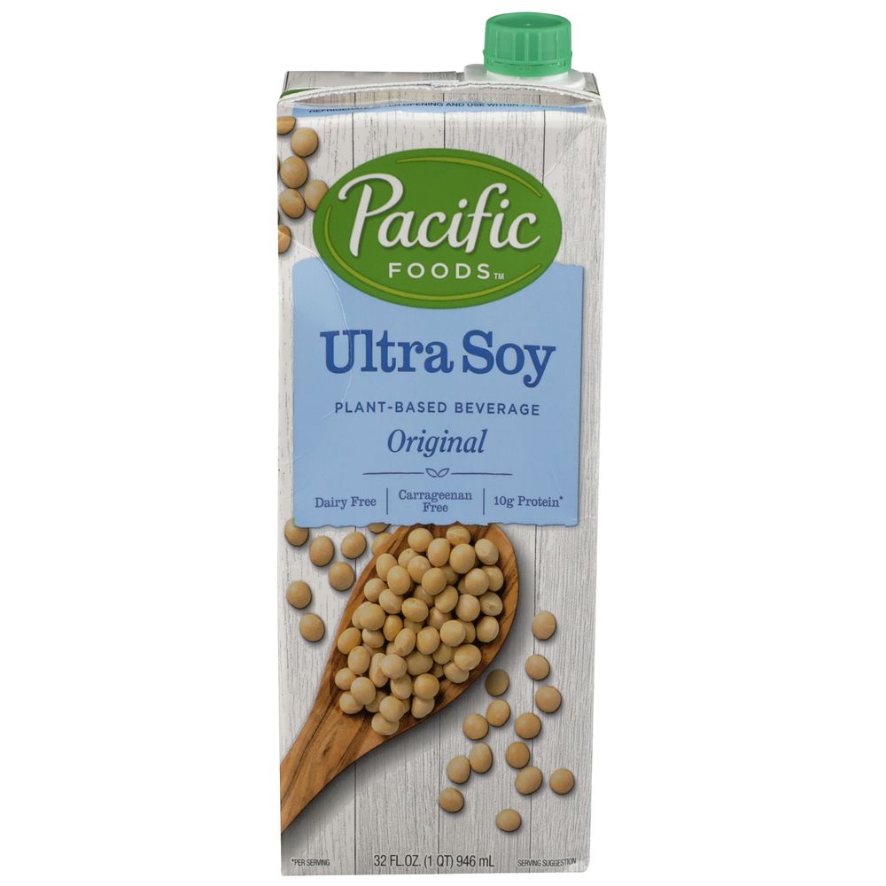 Pacific Foods Original Ultra Soy Plant Based Beverage, 32 Fluid Ounce ...