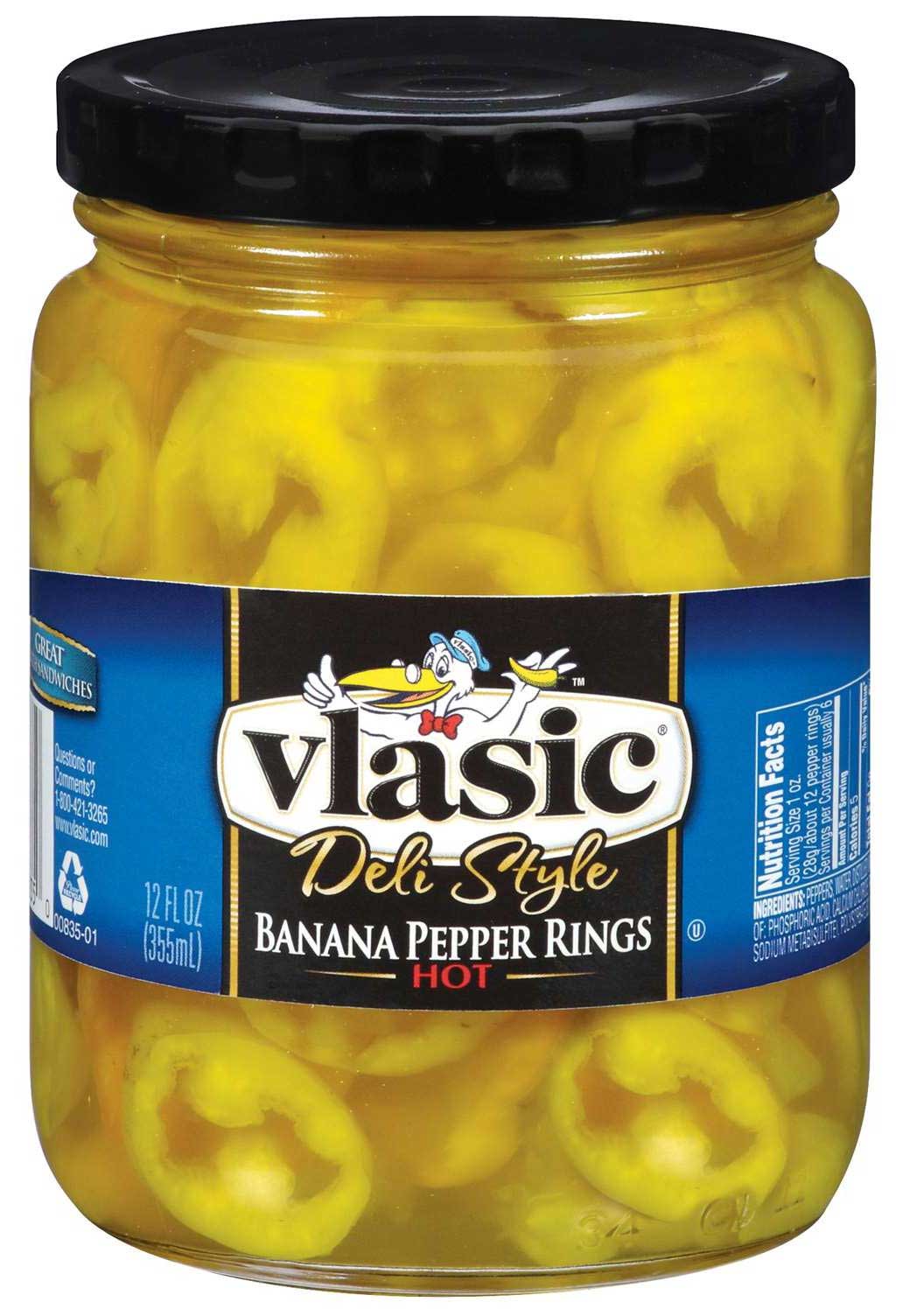 Vlasic Hot Banana Pepper Ring, 12 Ounce -- 6 per case ...