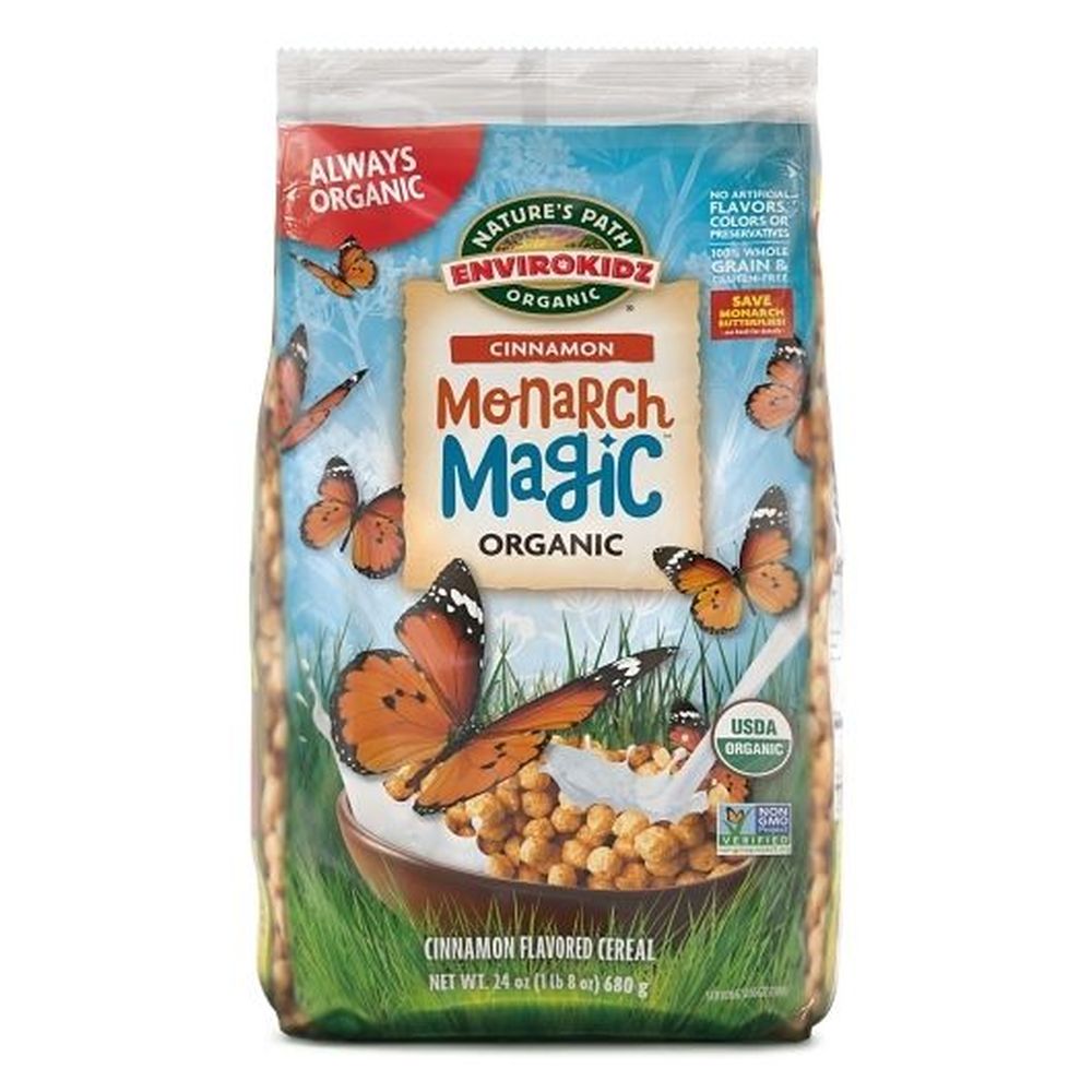EnviroKidz Natures Path Organic Monarch Magic Cinnamon Cold Cereal, 24 Ounce -- 6 per case