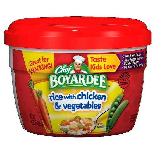 Chef Boyardee Rice with Chicken and Vegetables Entree, 7.25 Ounce -- 12 ...