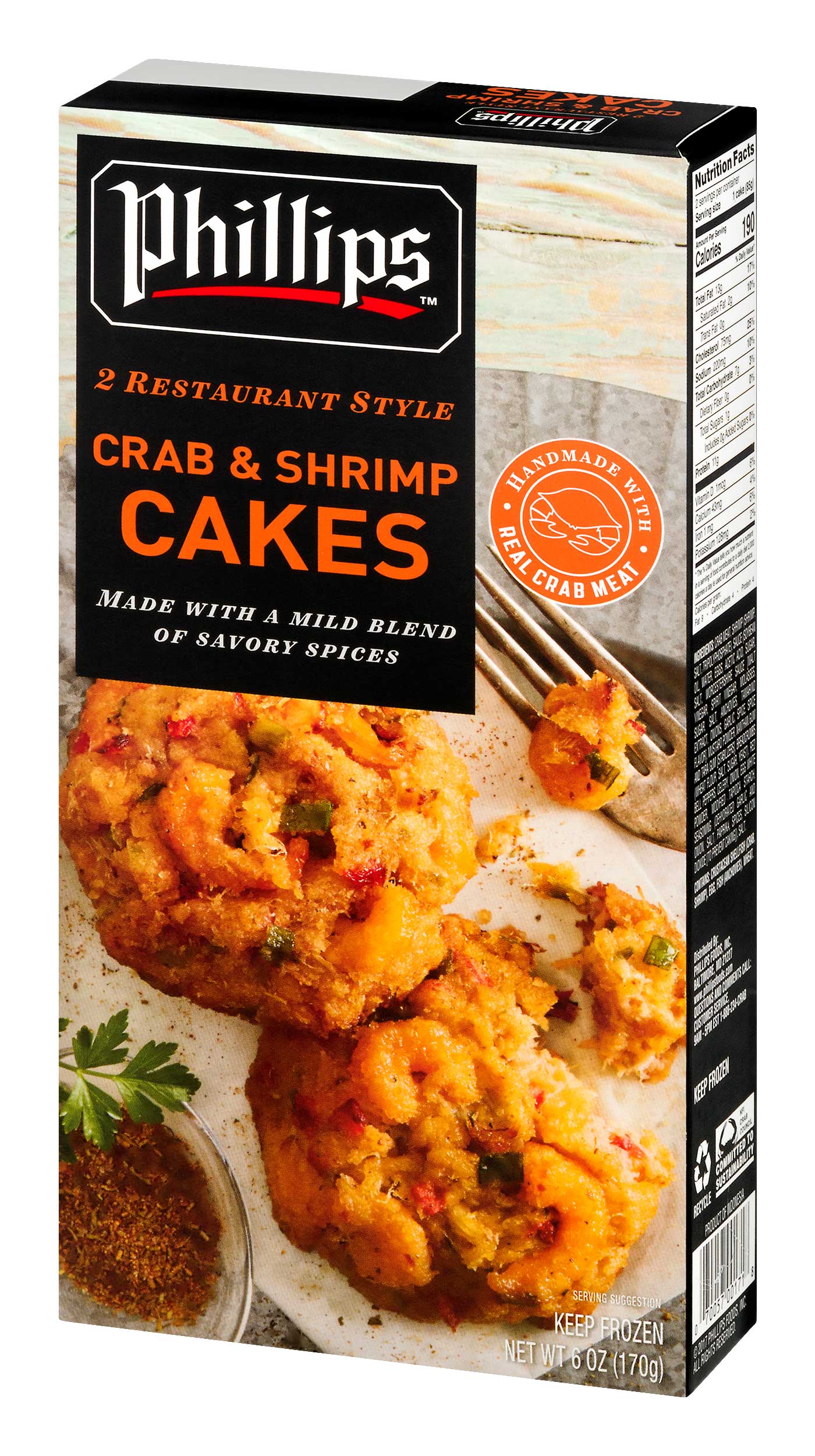 Phillips Restaurant Style Crab And Shrimp Cakes Case | FoodServiceDIrect