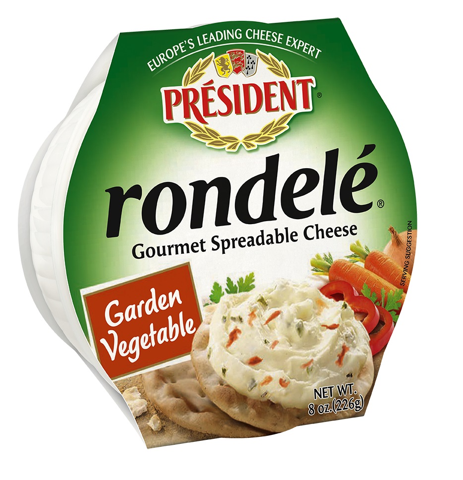 Rondele Vegetable Cheese Spread, 8 Ounce -- 6 per case.