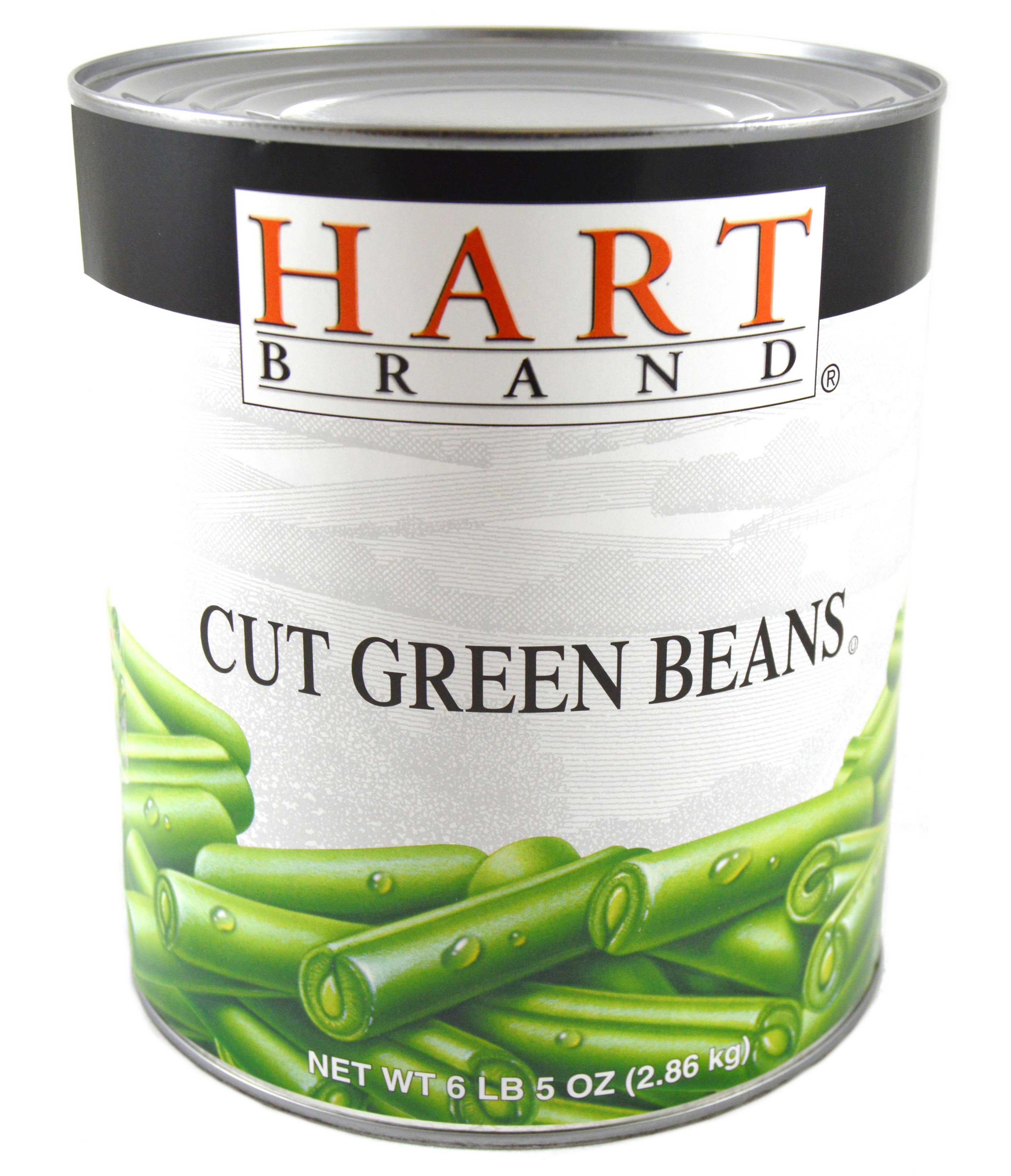 Hart Brand Cut Green Beans Extra Standard 4 Sieve Cut, 101 ounce -- 6 ...