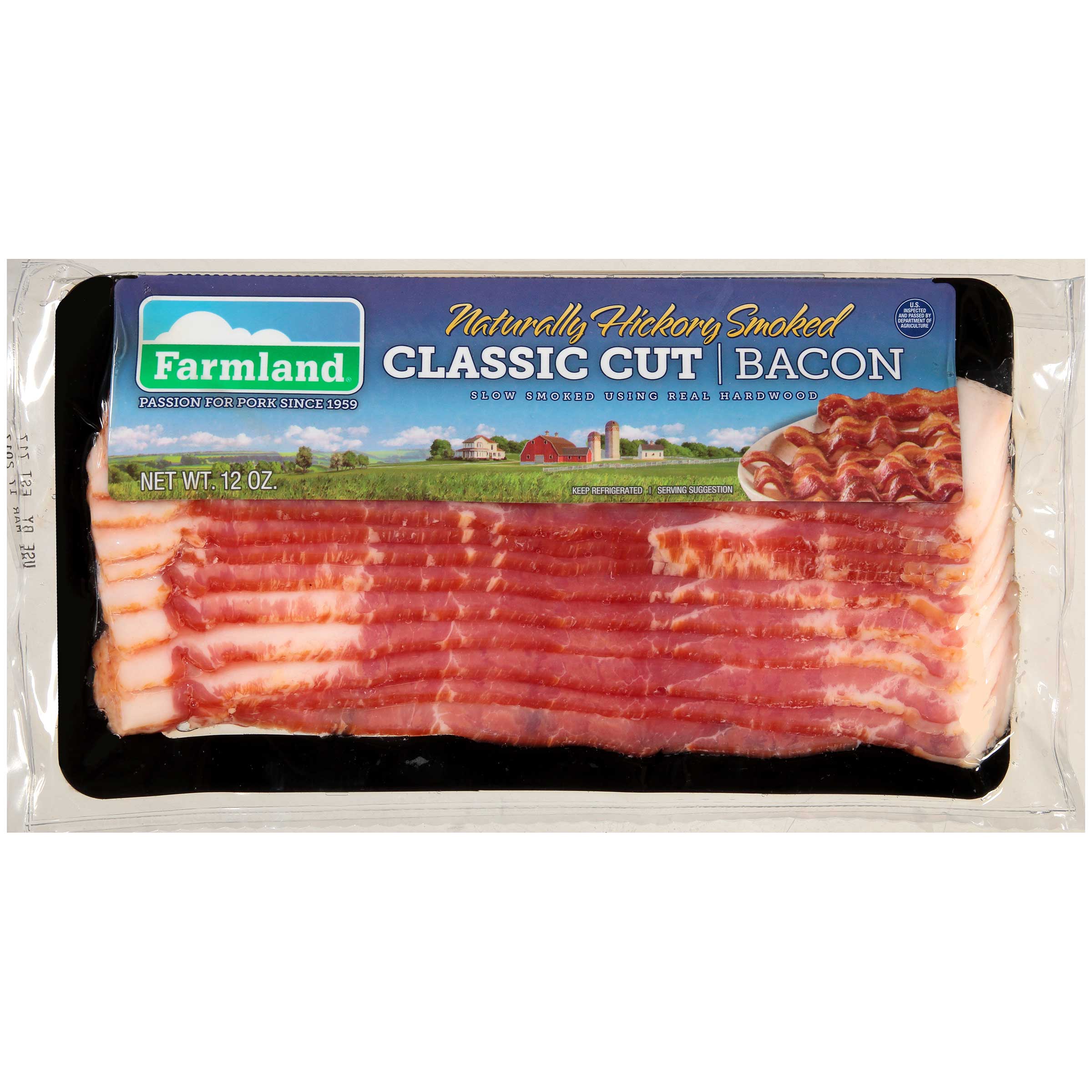 Farmland Hickory Smoked Classic Cut Bacon Case | FoodServiceDirect
