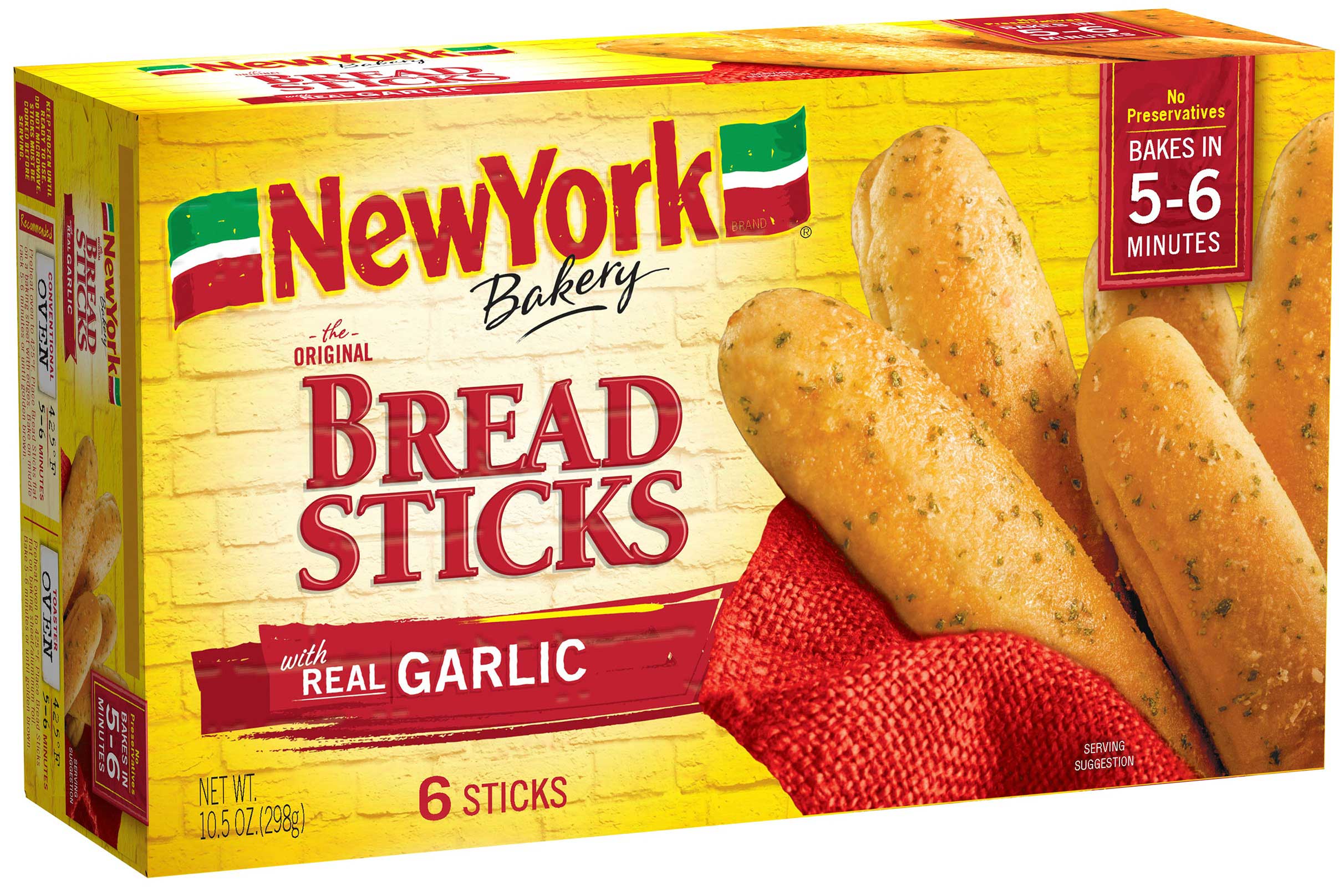 New York Bakery Breadsticks with Real Garlic Case | FoodServiceDirect