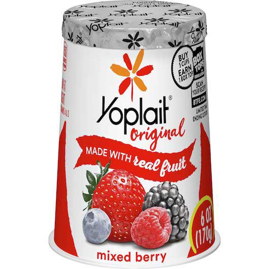 Yoplait Original Mixed Berry Yogurt, 6 Ounce -- 12 per case ...