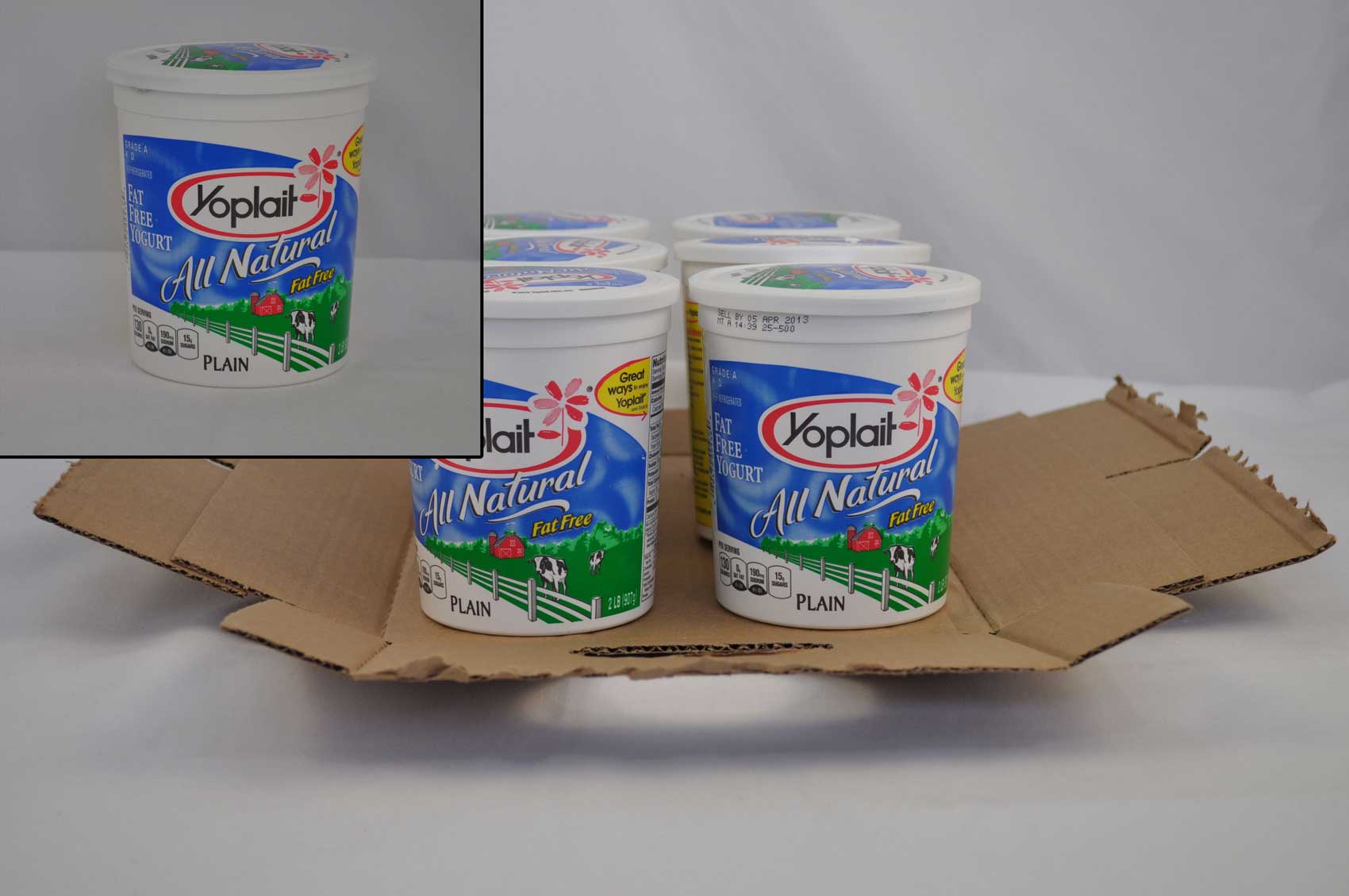 Yoplait Fat Free Plain Yogurt, 32 Ounce -- 6 per case ...