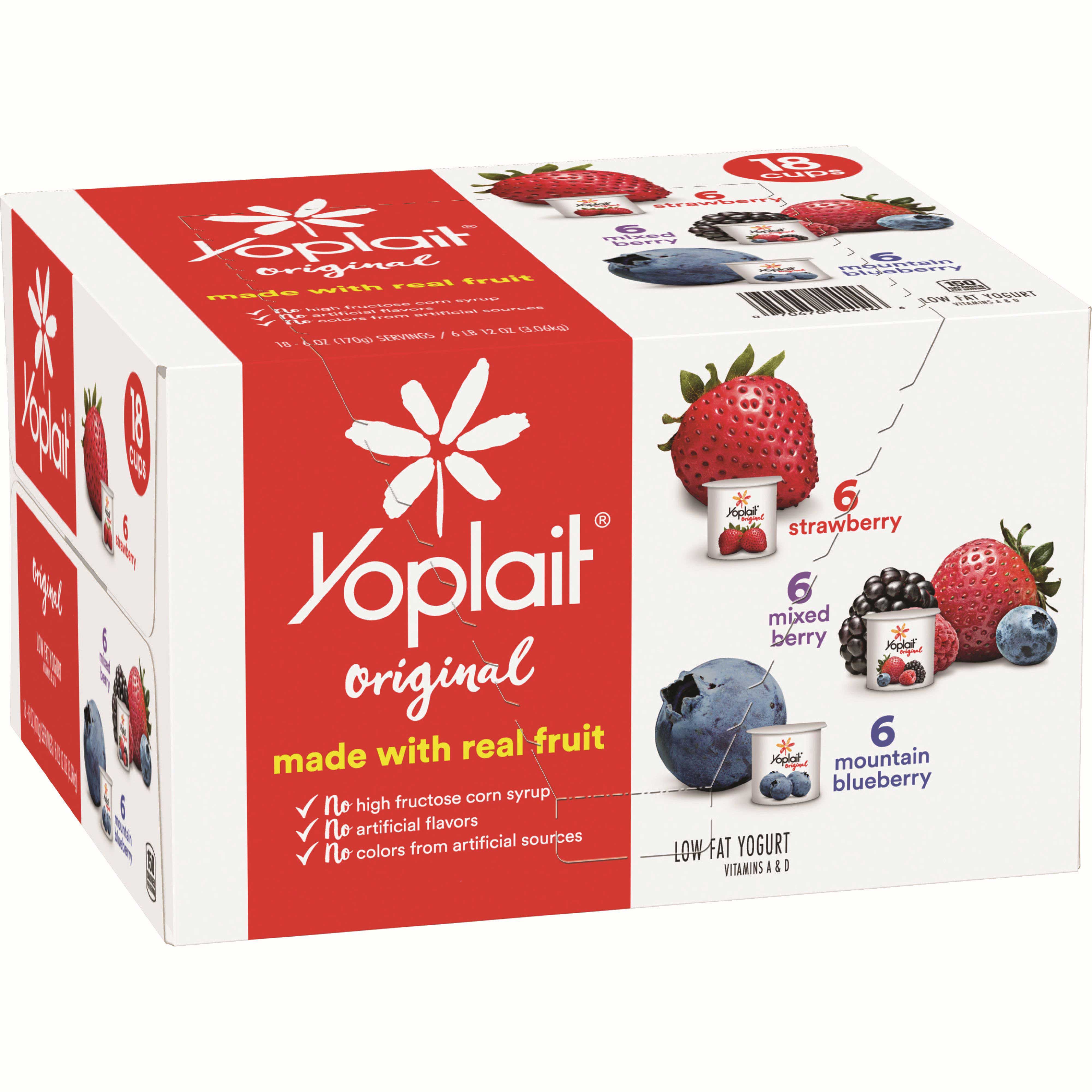 Yoplait Original Mixed Berry/ Blueberry/ Strawberry Yogurt ...
