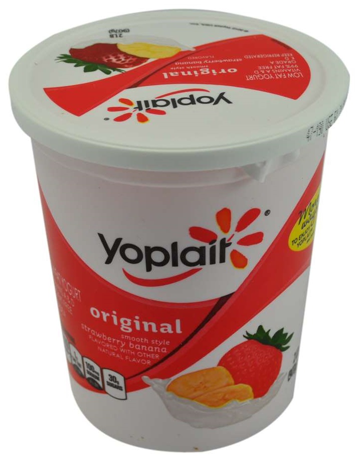 Yoplait Original Smooth Style Creamy Strawberry Banana Flavored Low Fat ...