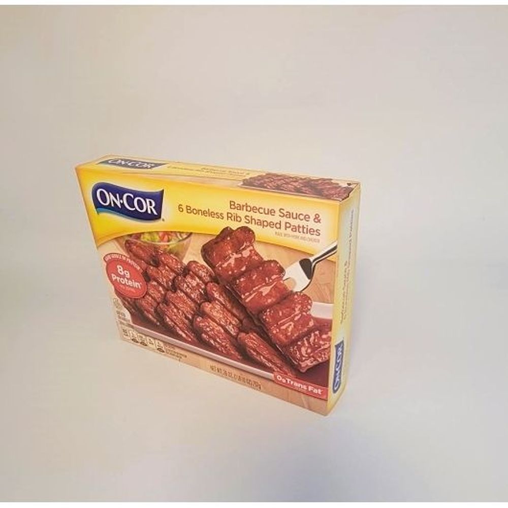 On Cor Barbecue Sauce and Boneless Rib Shaped Patties, 26 Ounce -- 6 ...