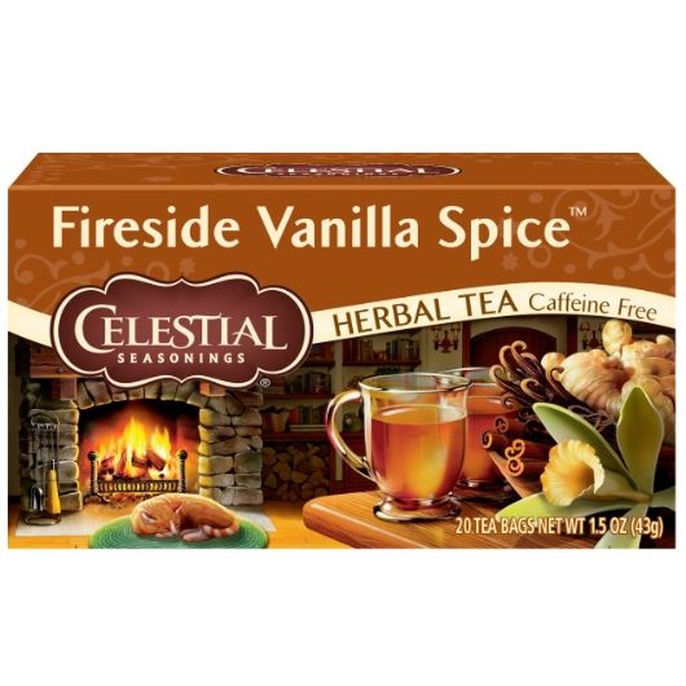 Celestial Seasonings Fireside Vanilla Spice Tea, 20 count -- 6 per case