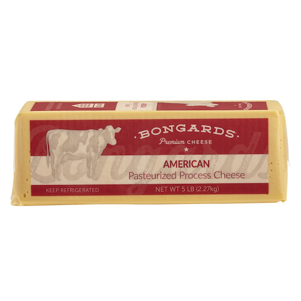Bongards Yellow Processed American Cheese, 5 Pound -- 6 per case